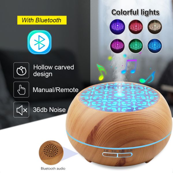 Quality 2023 Bluetooth Music Playing High Capacity Electric Aroma Diffuser for Home Fragrance for sale