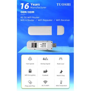 Quality B1 B3 B5 B7 B8 B20 Wifi Wireless USB 4G LTE Modem WPS SMS Pocket Mobile Hotspot for sale