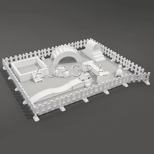 Quality Custom All White Small Size Indoor Playgrounds Soft Play Equipment For Party for sale