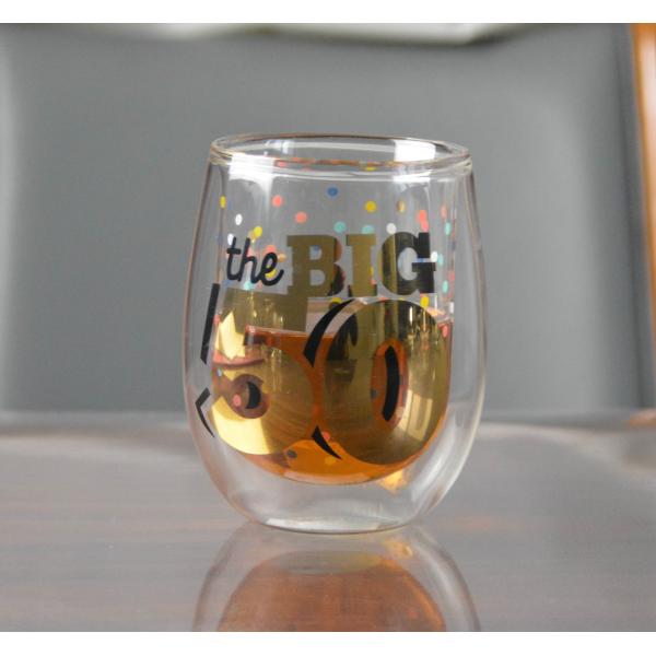 Quality High Borosilicate Double Wall Handmade Whiskey Glass for sale