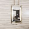 china Rust Resistant LED Lighted Metal Framed Bathroom Wall Mirror with Round Corner