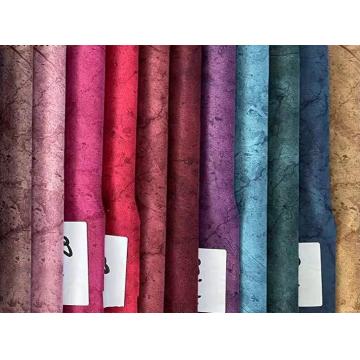 Quality Suede Sofa Fabric Embossed Bronzing Upholstery For Car Cover for sale