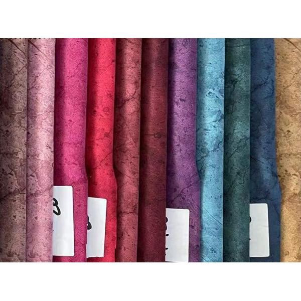Quality Suede Sofa Fabric Embossed Bronzing Upholstery For Car Cover for sale