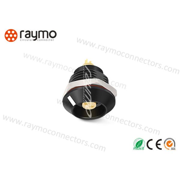 Quality Waterproof IP68 Plastic Push Pull Connectors Black chrome plated for sale