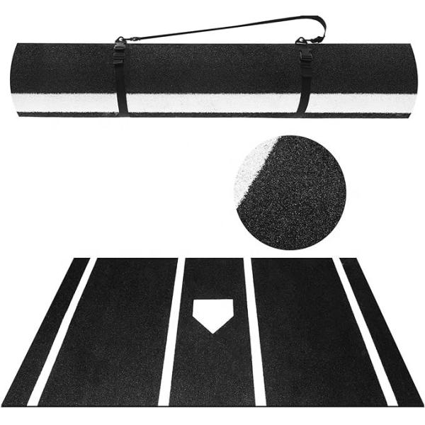 Quality Green/Blue/Red Baseball Hitting Mat 12' x 6' Pile height 15mm Indoor Outdoor Training for sale