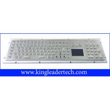 Quality IP65 Rugged Kiosk Metal Industrial Keyboard With Touchpad Function Keys And for sale
