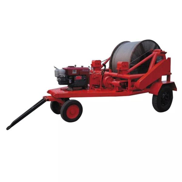 Quality 10T Iron Steel Hydraulic Cable Drum Trailer Reel For Power Construction for sale