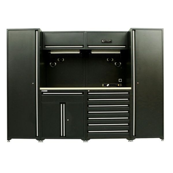 Quality KEY Lock Steel Tool Chest Workbench for Workshop Cabinet and Modular Tool for sale
