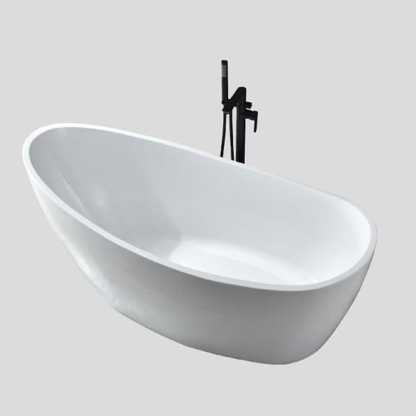 Quality 1800mm Oval Acrylic Drop In Bathtubs Whirlpools Freestanding Soaking for sale