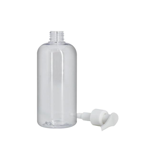 Quality 250ml plastic PET shampoo empty bottle with pump with pump dispenser for sale