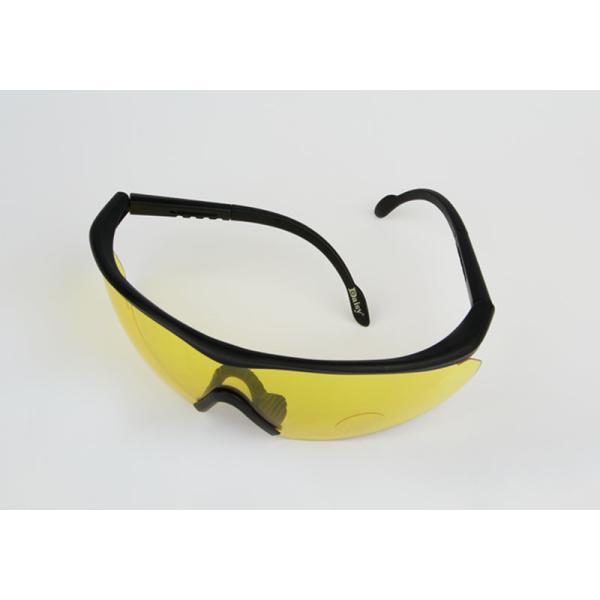 Quality Yellow Mirrored Safety Glasses , Ultraviolet Protection Glasses Durable Flexible for sale