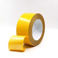 Quality Yellow Hot Melt Cross Weave Tape Self Adhesive Fiberglass Mesh Tape 48mm for sale