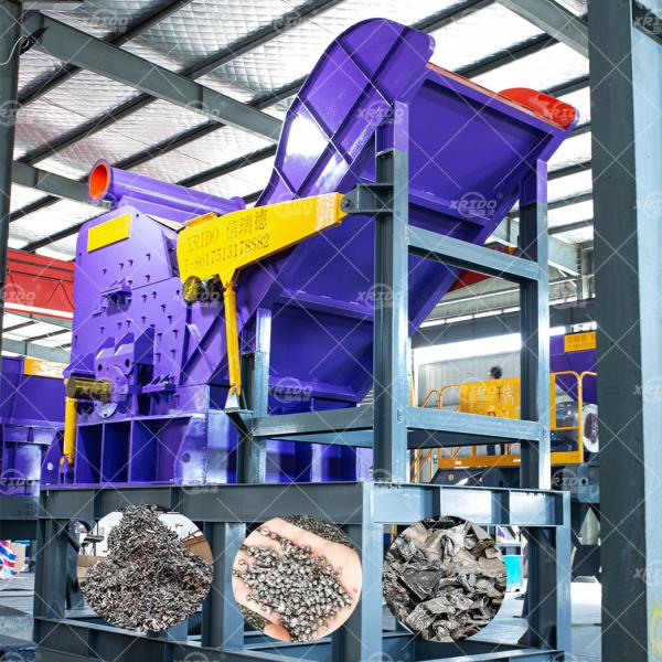Quality Air Condition Radiator Shredder Recycling Copper Aluminum Radiator Separator Line for sale