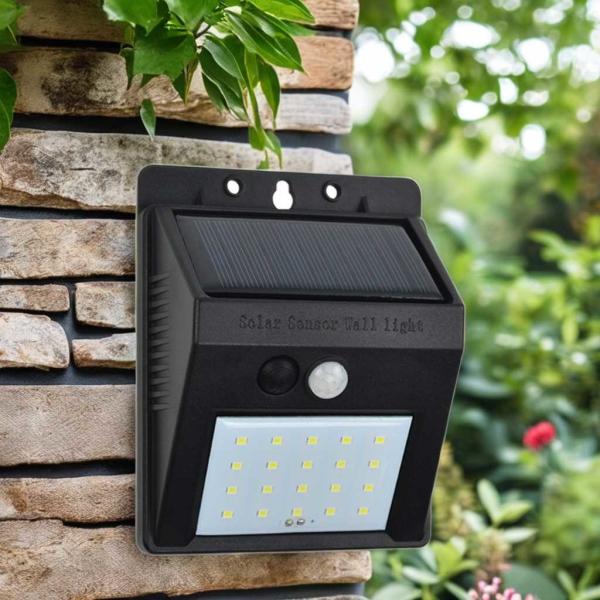 Quality LED Solar Wall Lamp Path Staircase Outdoor IP65 Waterproof Motion Sensor Wall for sale