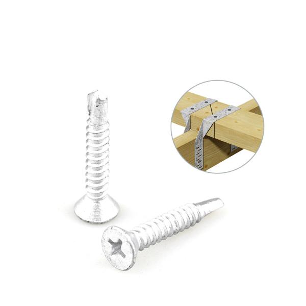 Quality T/T Payment Term Metric Coated 4.8x25 Bimetal Countersunk Drilling Screws for Purlin for sale