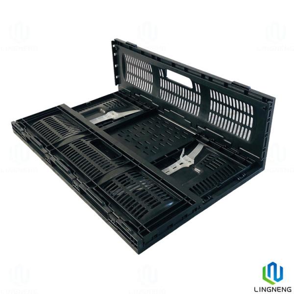 Quality 40L Reusable Folding Crate Box Collapsible Fruit And Vegetable Plastic Crates for sale