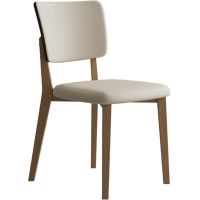 Quality Hotel Dining Chairs W47*D48*H86CM Morden Nordic PU Leather Wood Chair for Dining for sale
