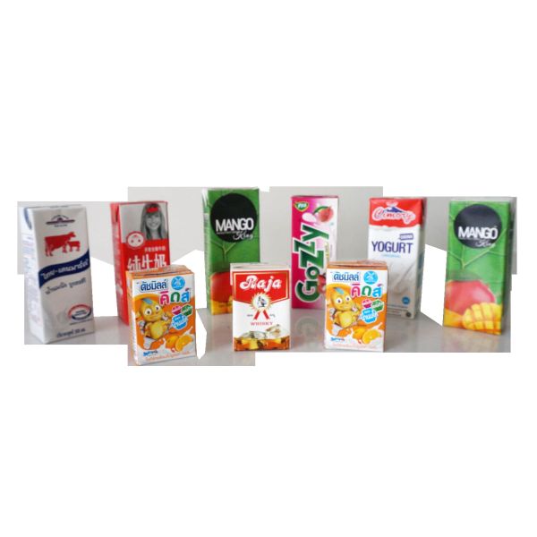 Quality 125ml Multi-layer Laminating Aseptic Packaging Material For Milk, Aseptic Carton for sale