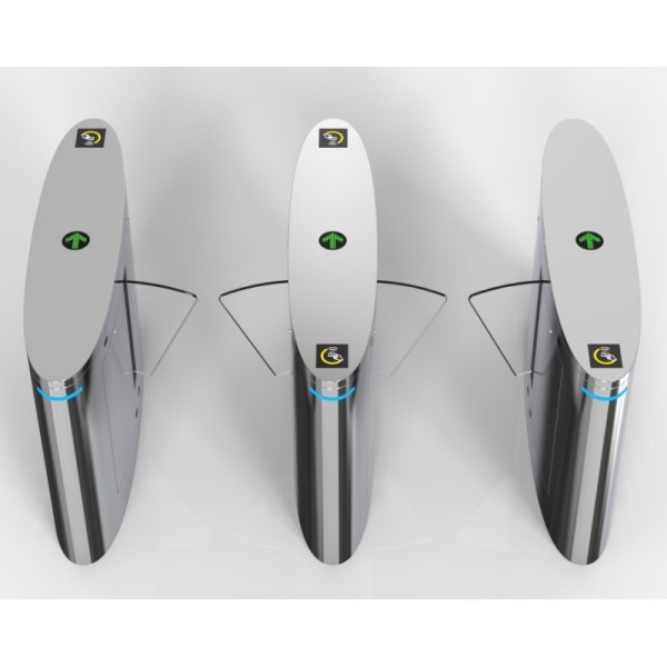 Quality RS232 Communication Turnstile Flap Barrier for sale