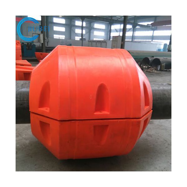 Laying PE Pipe Floats Buoys For Floating Cables Slurry Pipelines ...