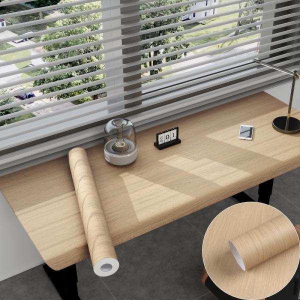 Quality Modern Wood Grain PVC Wallpaper Self-Adhesive Moisture-Proof for sale