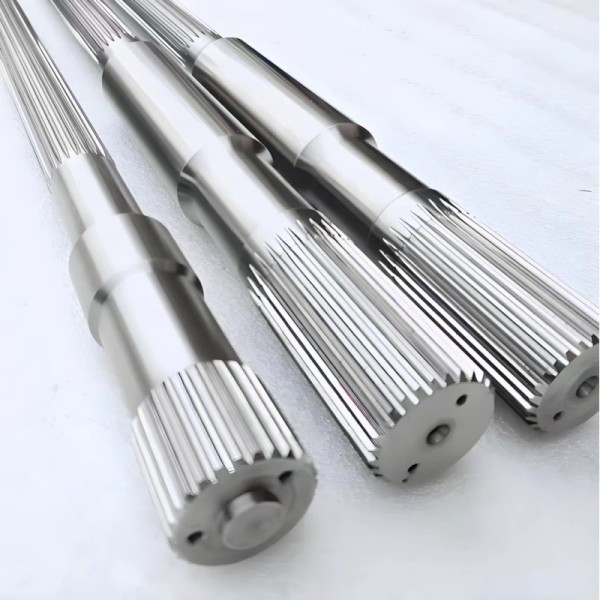 Quality German Material Single Key Shaft Diameter 10mm - 240mm Twin Screw Extrusion Shaft for sale
