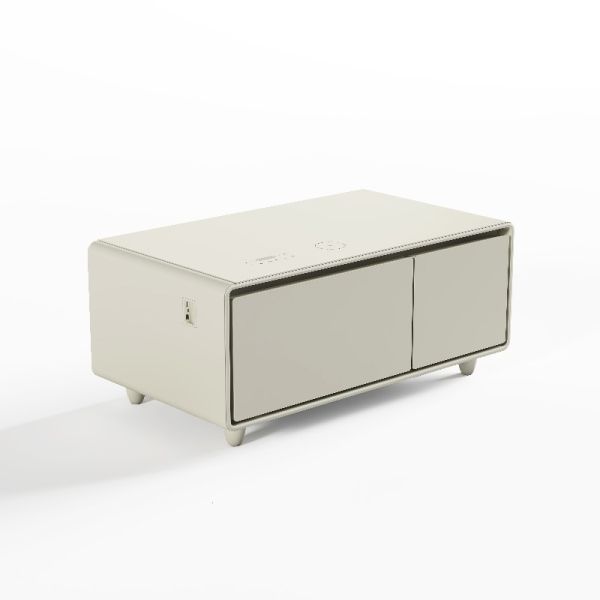 Quality Living Furniture Modern Coffee Table with Cooling Drawer and 27L Freezer Capacity for sale