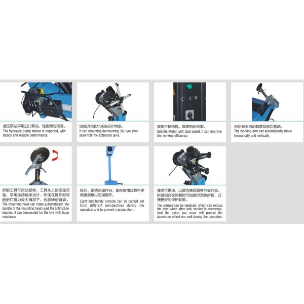 Quality 14-56 Inch Rim Automatic Truck Tire Changing Machine 5CBM for sale