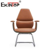 Quality Modern Executive Leather Arm Ergonomic Brown PU Leather Office Chair Leather Club Chairs for sale