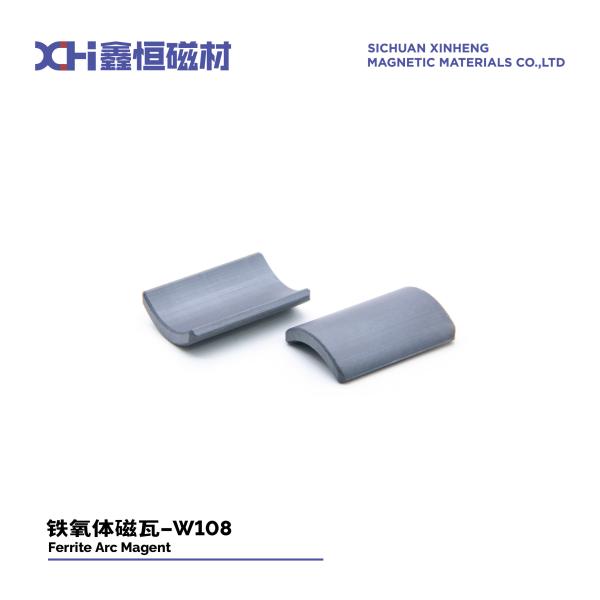 Quality Ferrite Cylinder Magnet Sintered Ferrite Motor Magnets For Automobile Window Motors W108 for sale