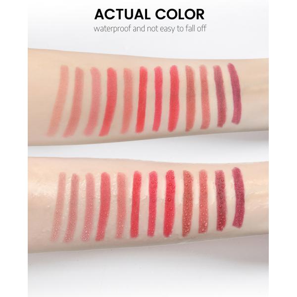 Quality Rotating Sharpenable Matte Lip Liner Crayon Smudge Resistant Hydrating Nude for sale