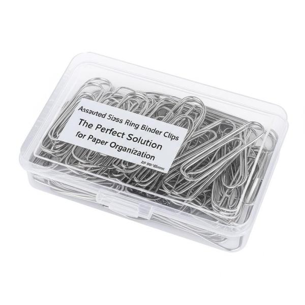 Quality Assorted Sizes Ring Binder Clips The Perfect Solution for Paper Organization 80 for sale