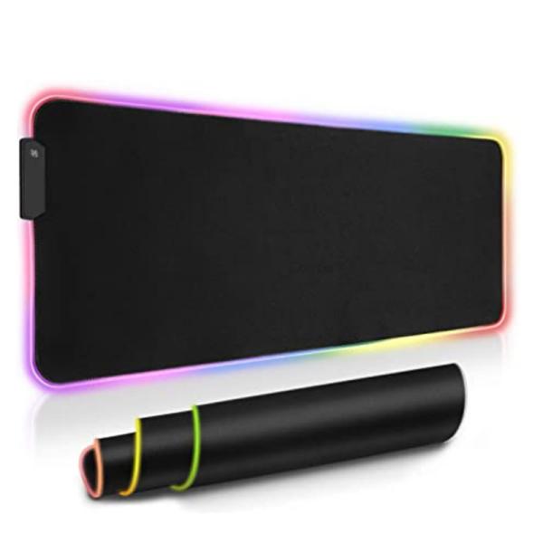 Quality Personalised Colorful Light RGB Mouse Pad Led Gaming Keyboard Mouse Pad for sale