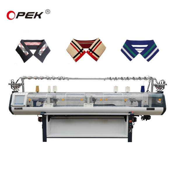 Quality Single System Opek Flat Knitting Machine Fully Jacquard Selection for End for sale