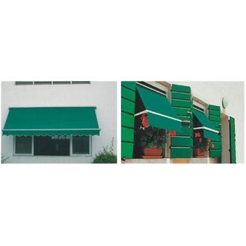 Quality Aluminum Retractable Window Awnings Drop Arm Remote Control Deck Awnings for sale