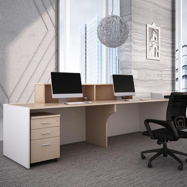 Quality Wooden Modern Front Desk Salon Furniture Beauty Salon Reception Desk for sale