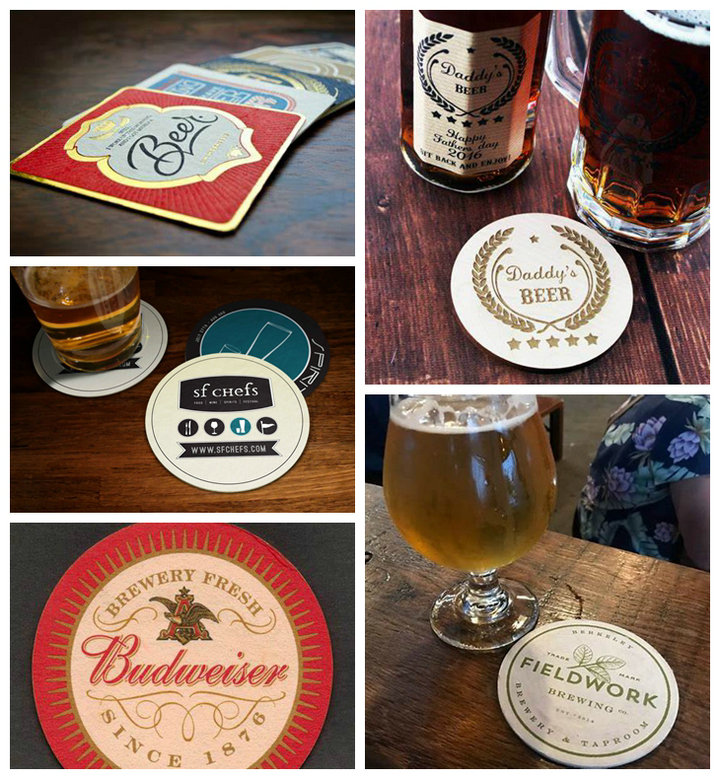 High Bulk 1.2mm 1.4mm 1.6mm Absorbent Uncoated Paper For Beer Coasters