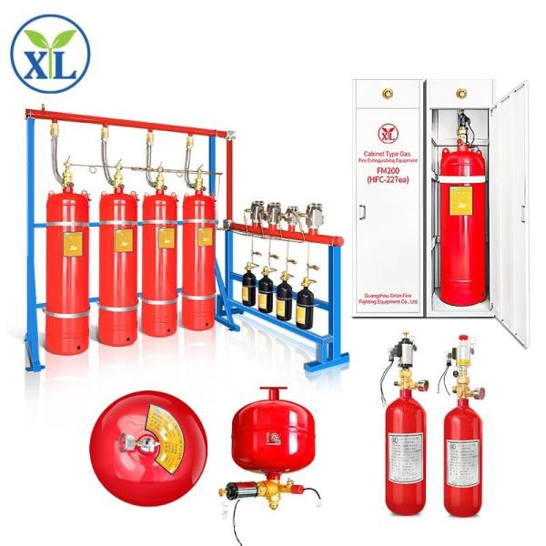 Quality Gas Pressure 4.2MPa Pipe Line Type Fm-200 Fire Suppression System For Server for sale