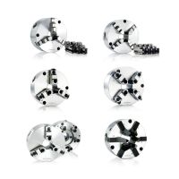 Quality Accuracy 0.03mm AutoStrong 3 4 6 Jaw Strong Scroll Chuck Plain Back Solid Jaws Lathe Machine Chuck for sale