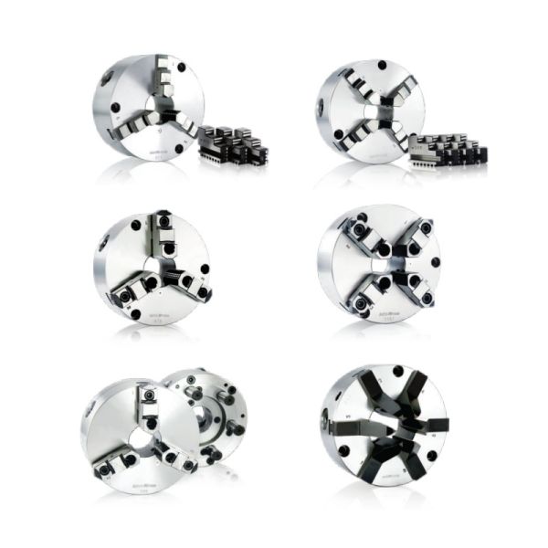 Quality Accuracy 0.03mm AutoStrong 3 4 6 Jaw Strong Scroll Chuck Plain Back Solid Jaws for sale