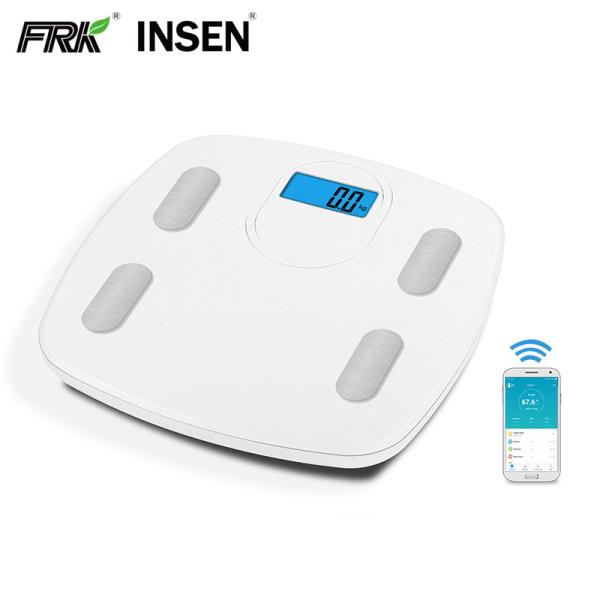 Quality Round Edge Full ABS Plastic Smart Bluetooth Body Analyser Scale for sale