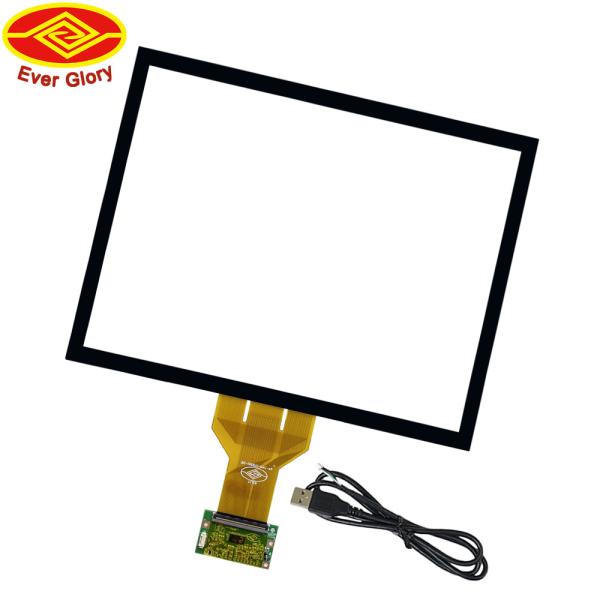 Quality 15 Inch Capacitive Industrial Touch Panels IP65 Waterproof Transparent Glass for sale
