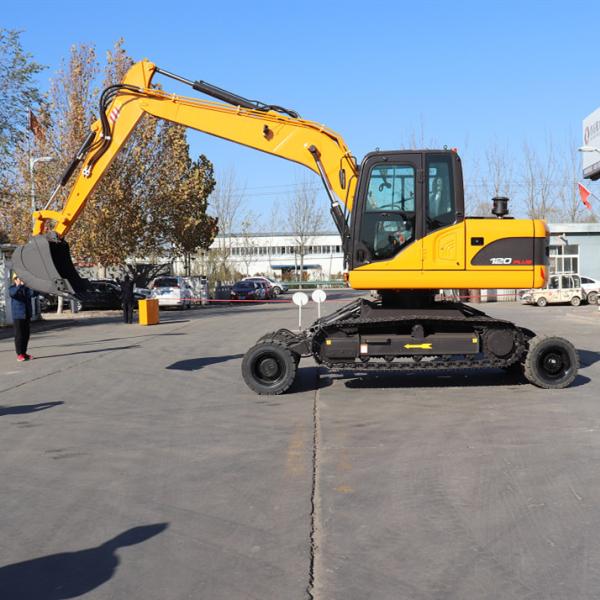 Quality 12 Ton Wheel Crawler Excavator Flexible Exquisite Crawler Mounted Excavator for sale