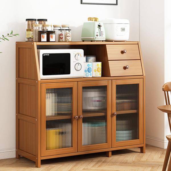 Quality Five Layers and Above Multi Function Cabinet Kitchen -Vintage Tableware Side Storage Organizer Container Microwave Cart for sale