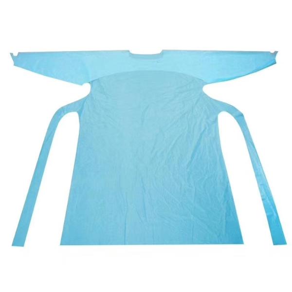 Quality Breathable Antibacterial CPE Gowns Waterproof OEM Available Easy Wearing for sale