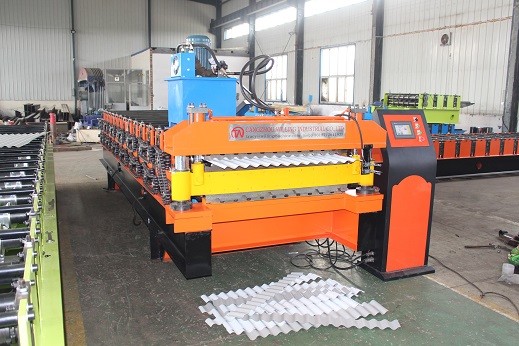 Quality Plc Control 0.3mm Double Layer Roll Forming Machine For Metal Steel Roof for sale