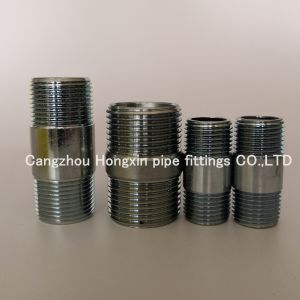 Quality ASTM A733 galvanized seamless Steel pipe nipples with NPT thread 1/8-12 barrel for sale