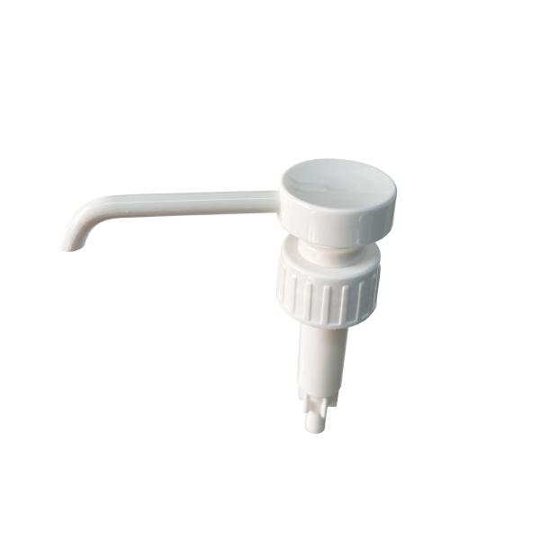 Quality Long Nozzle Plastic Syrup Pump Large Dose Gallon Dispenser Pump White for sale