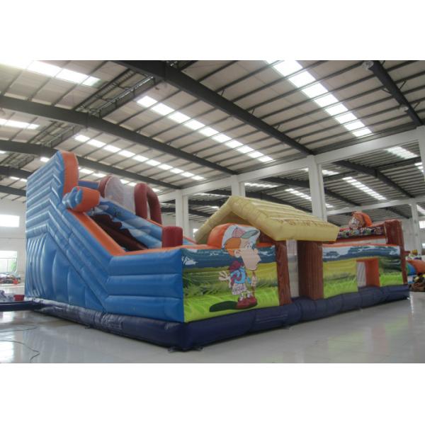 Quality Colourful Digital Printing Toddler Bounce House , Geological Park Bounce Round for sale