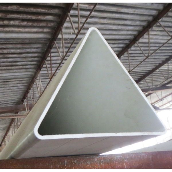 Quality Smooth 180mm FRP Triangle Profiles Fiberglass Triangular Profile GFRP Angle Section for sale
